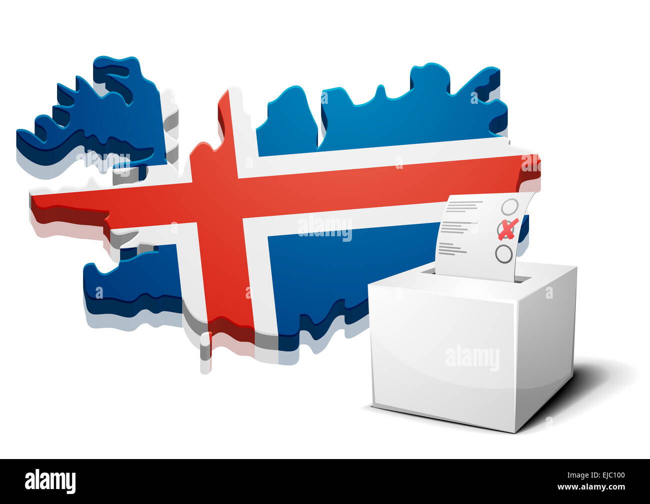 Iceland country outline hi-res stock photography and images - Alamy