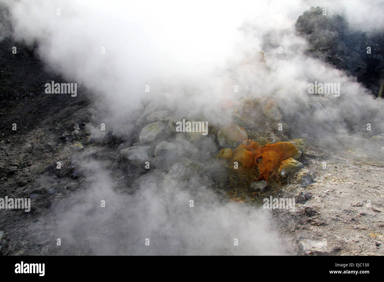 Solfatara Pozzuoli Volcanic Crater Stock Photo - Alamy