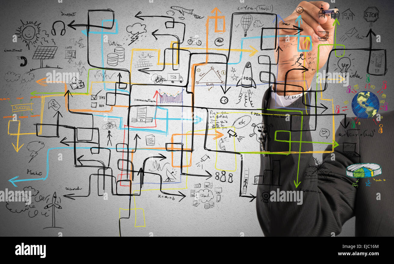 Businessman find a solution Stock Photo - Alamy