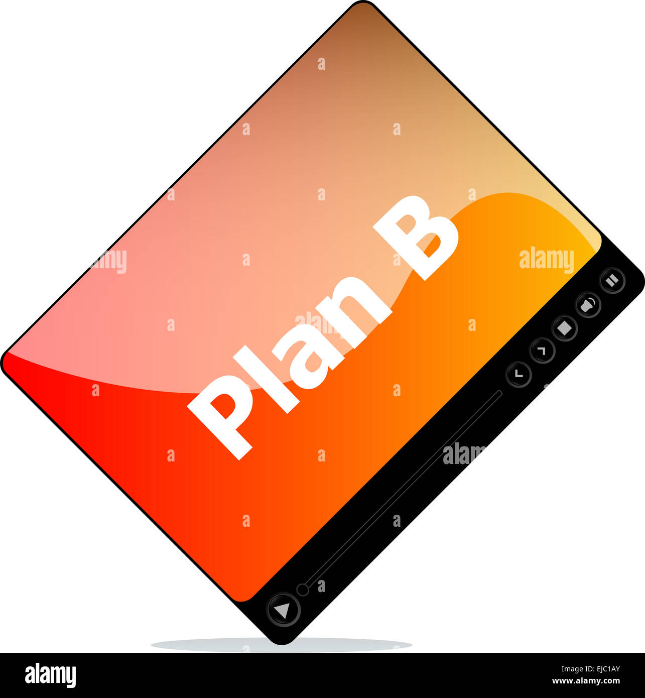 plan b on media player interface Stock Photo - Alamy
