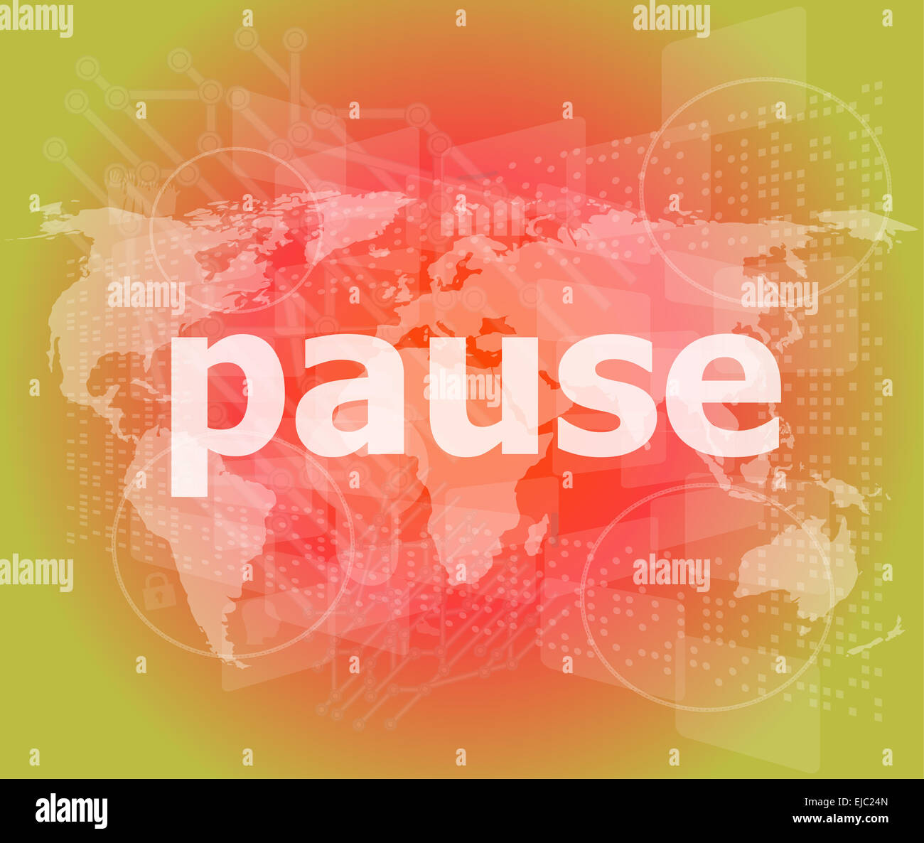 Time concept: clock word on digital background Stock Photo - Alamy