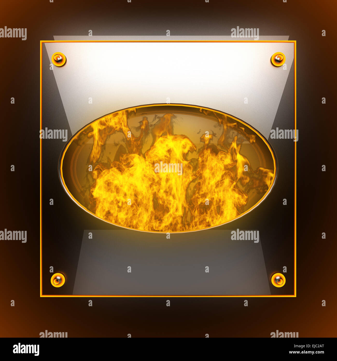 hot black metal background with fire Stock Photo - Alamy