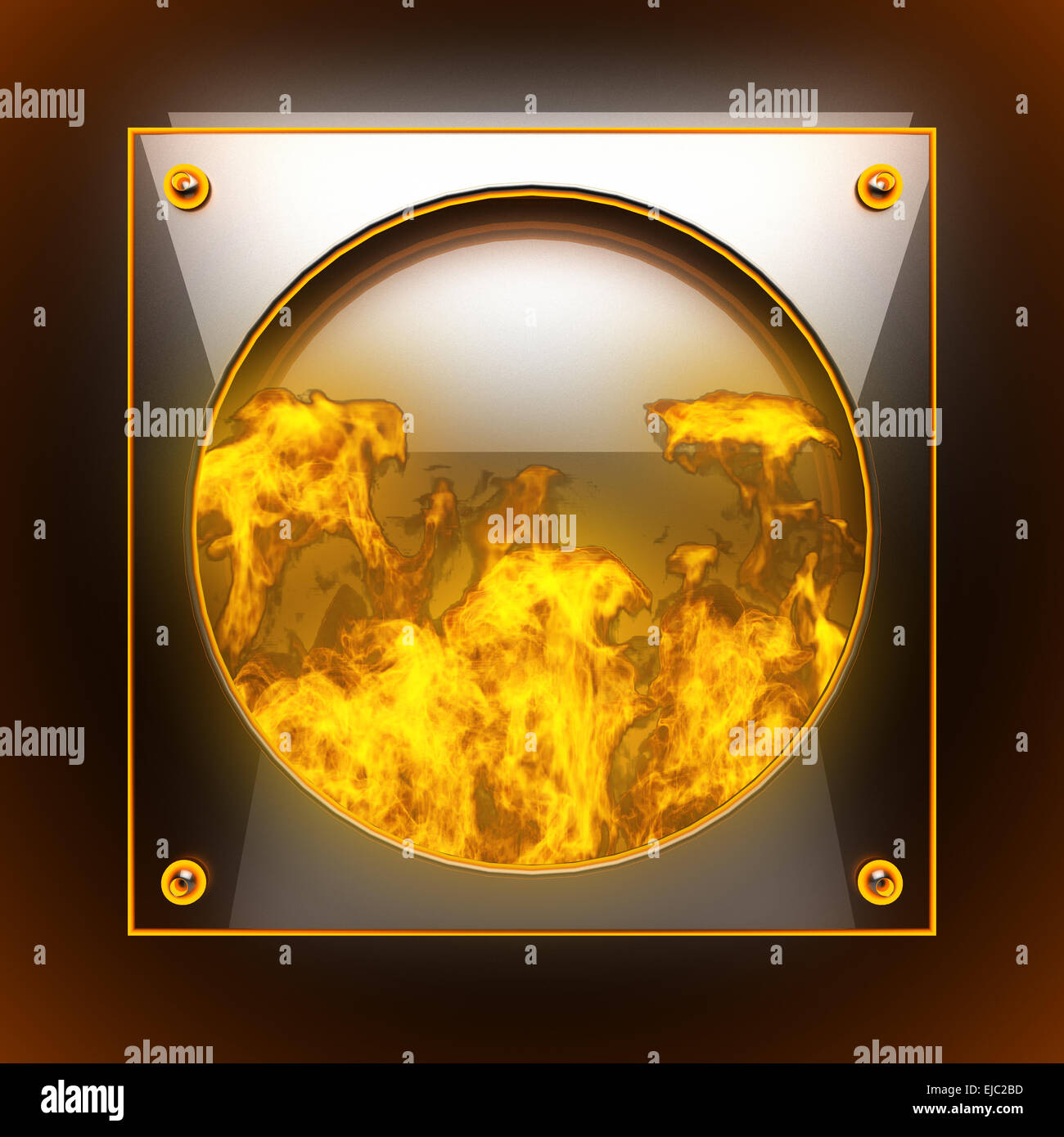 hot black metal background with fire Stock Photo - Alamy