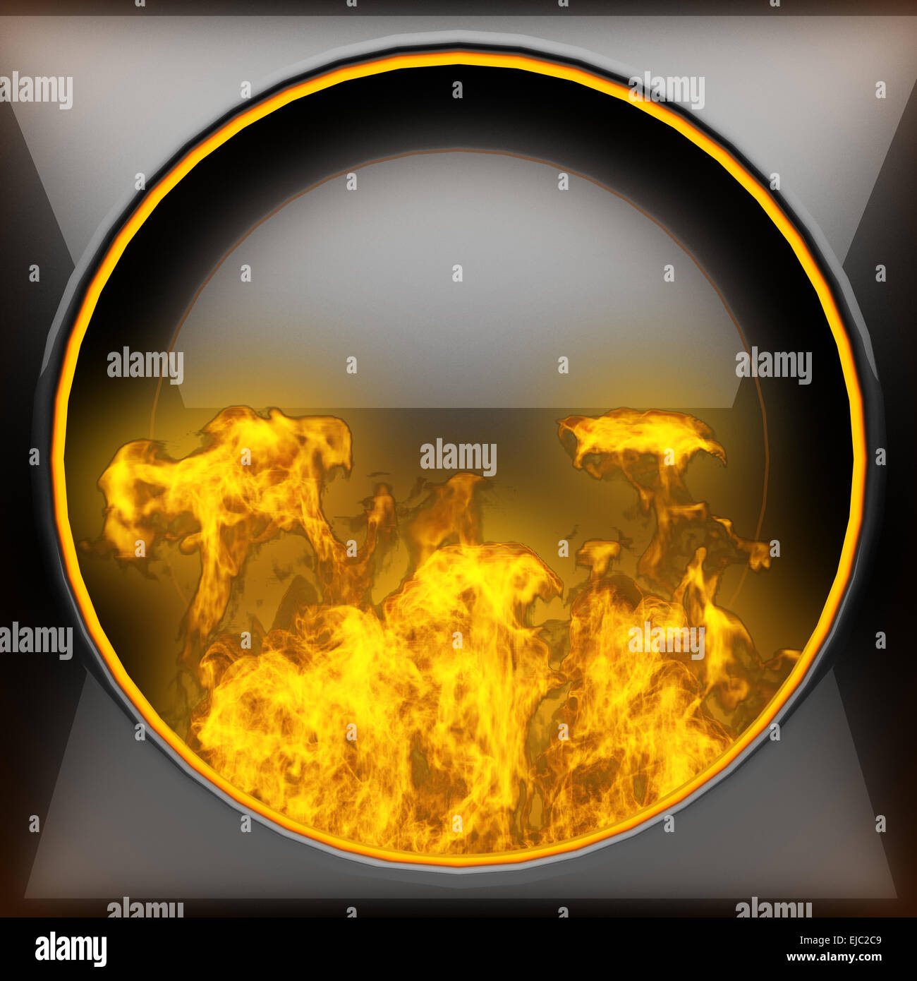 hot black metal background with fire Stock Photo - Alamy
