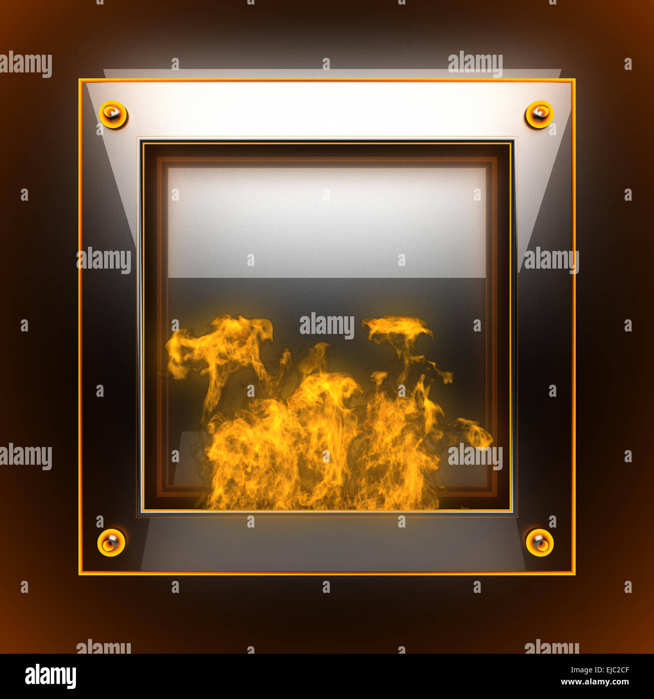 hot black metal background with fire Stock Photo - Alamy
