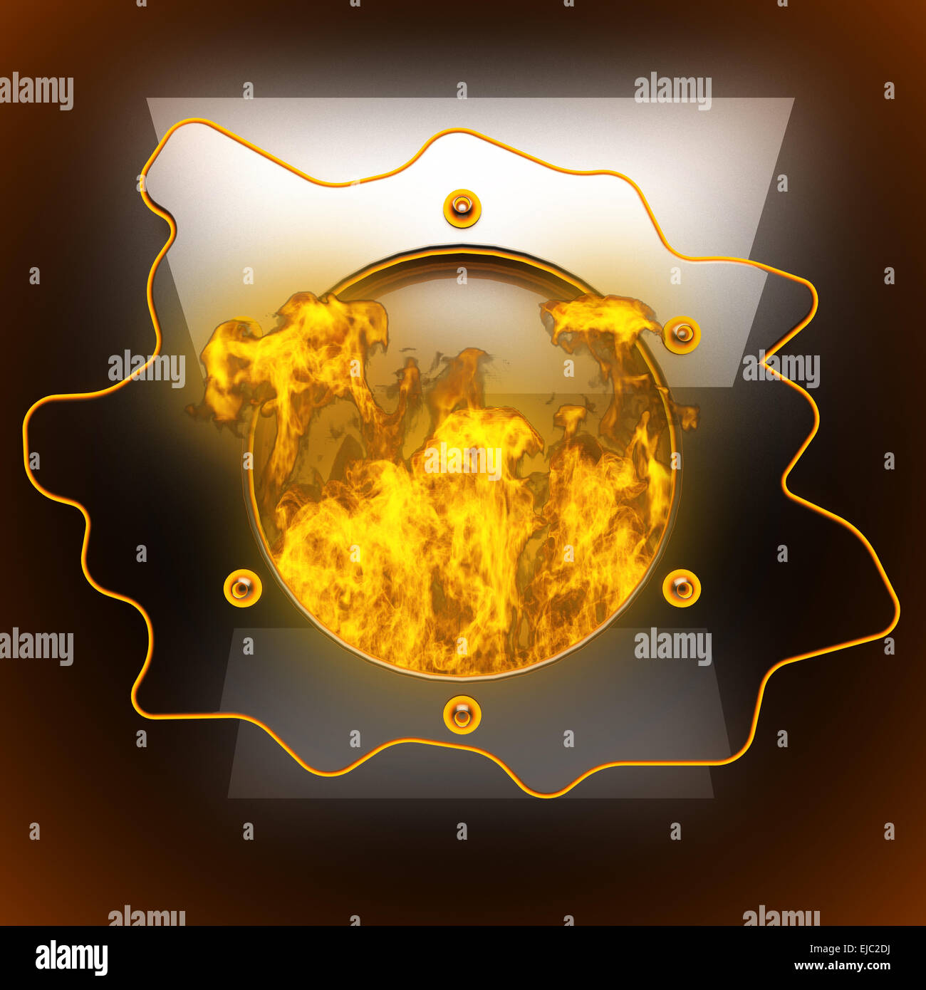 hot black metal background with fire Stock Photo - Alamy