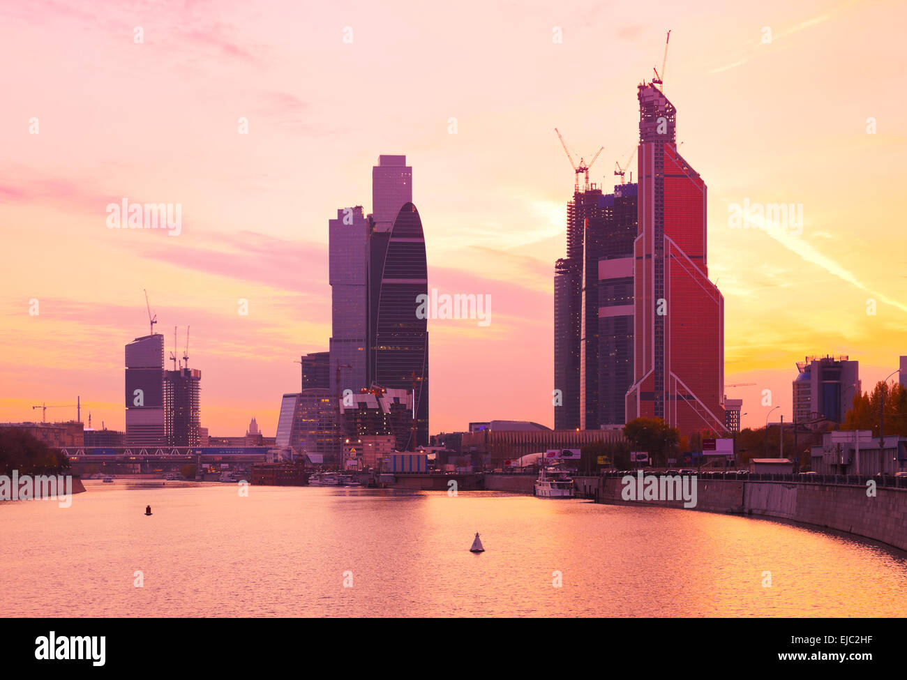 Modern skyscrapers at Moscow City Russia Stock Photo - Alamy