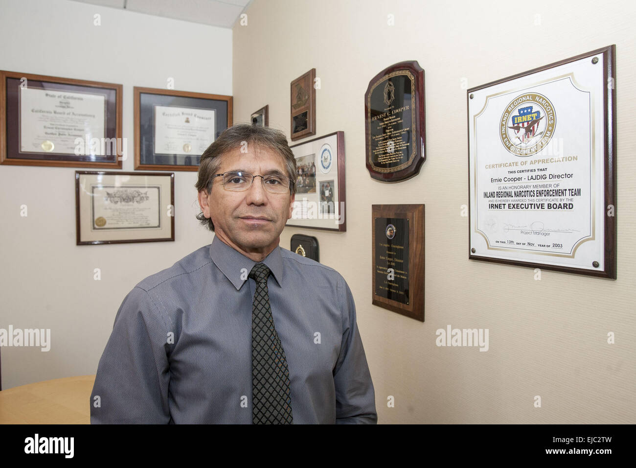Los Angeles, California, USA. 16th Mar, 2015. Ernie Cooper, partner of ...