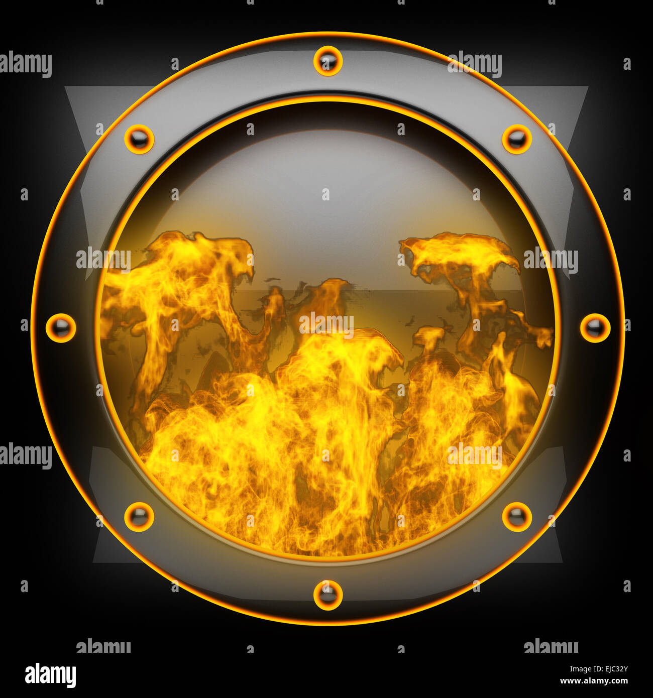 hot black metal background with fire Stock Photo - Alamy