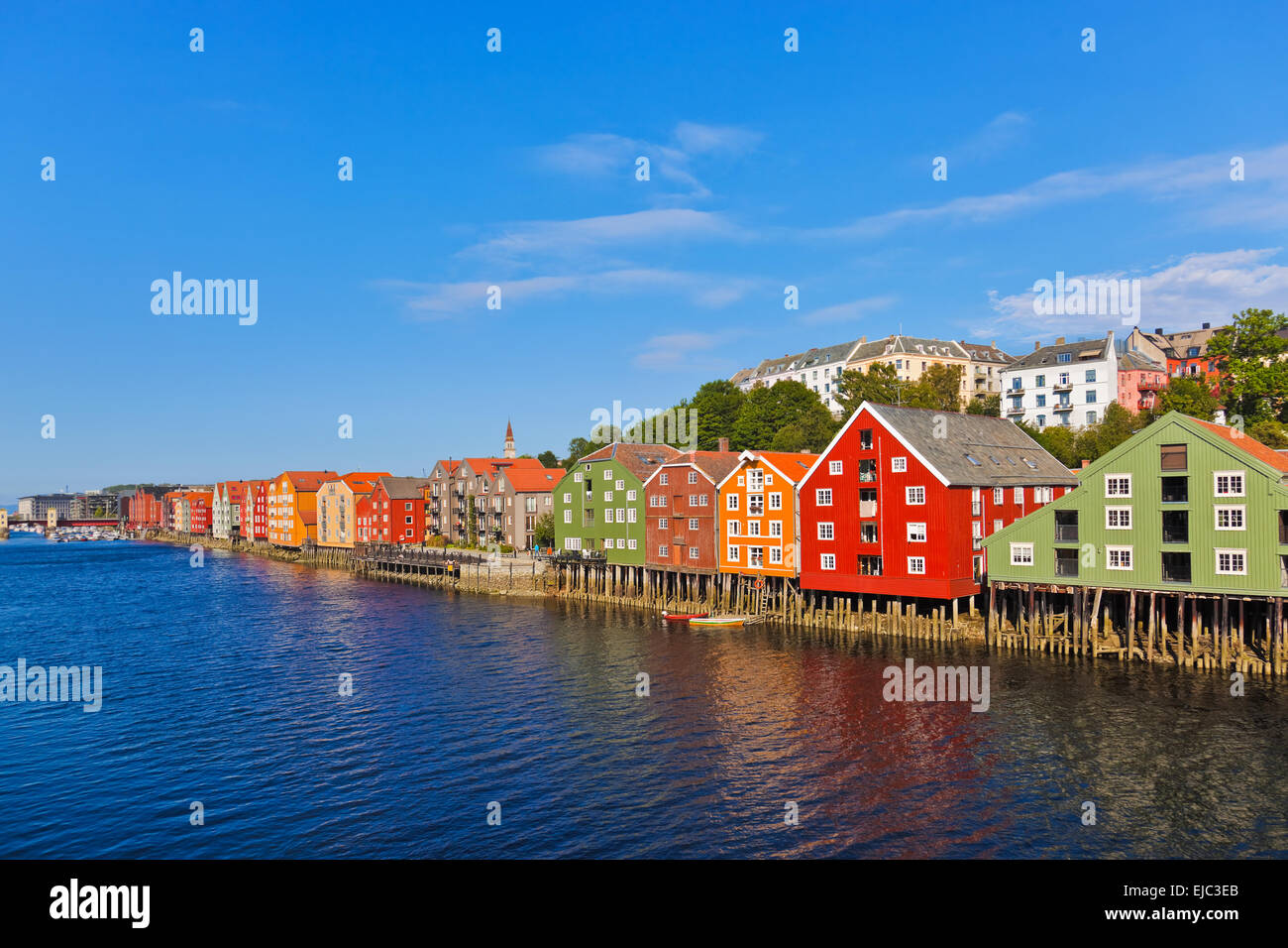 Cityscape of Trondheim, Norway Stock Photo - Alamy