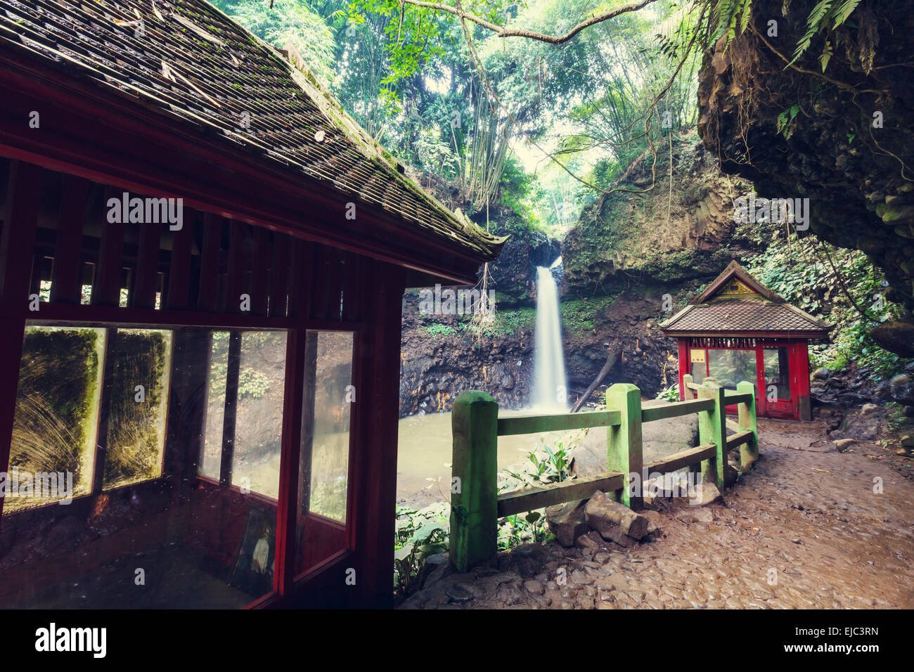 Waterfall in Indonesia Stock Photo - Alamy