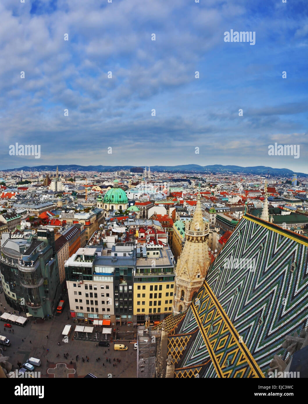 The Vienna from bell tower of St. Stephen Stock Photo - Alamy