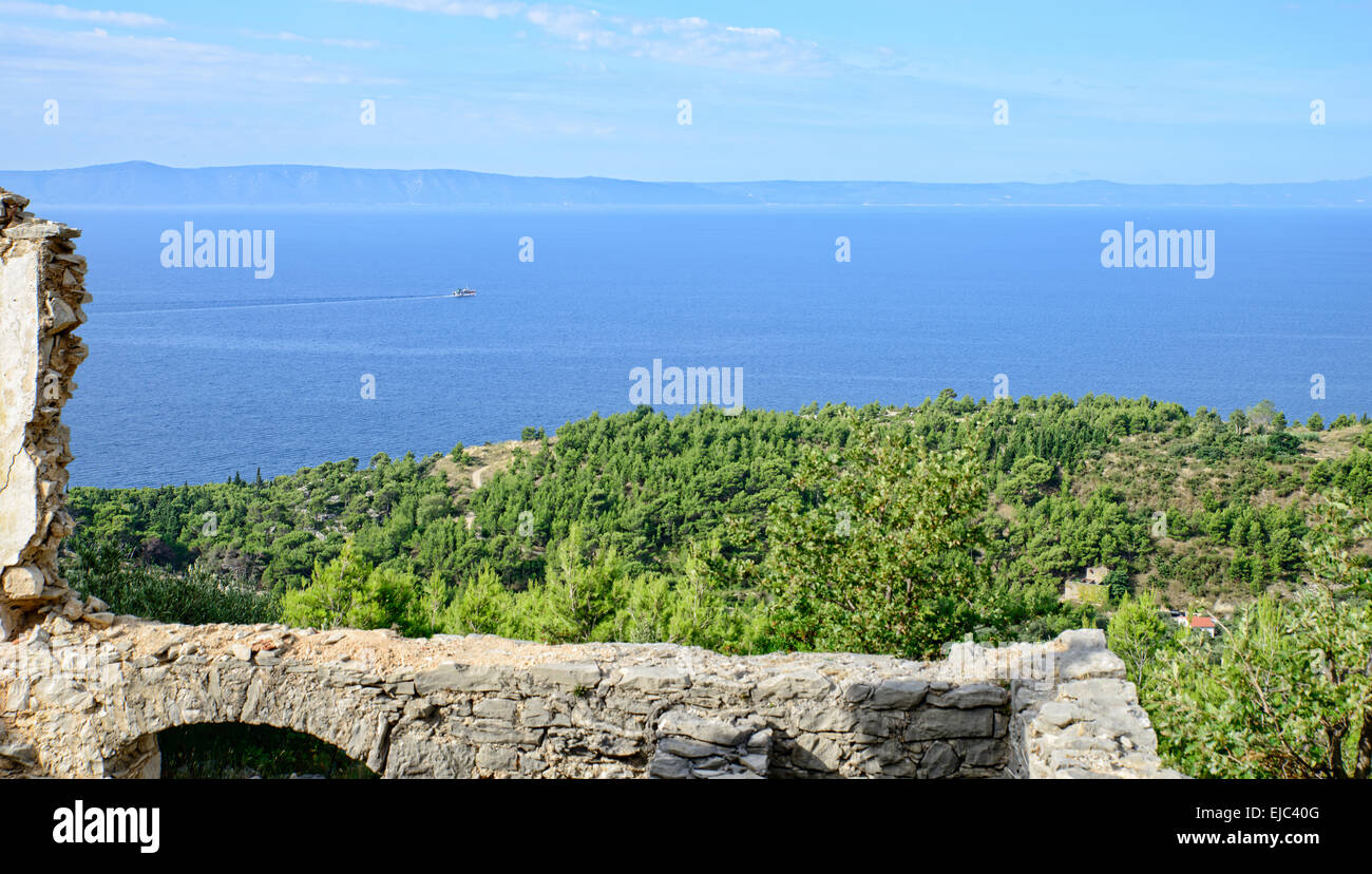 view of the sea in Croatia Stock Photo - Alamy