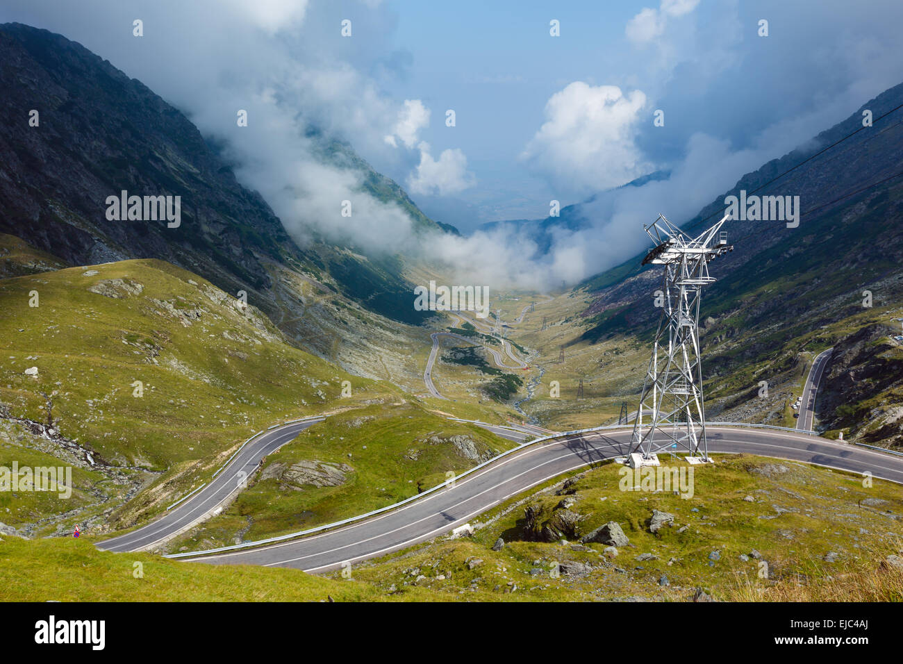 Summer mountain view (Romania Stock Photo - Alamy