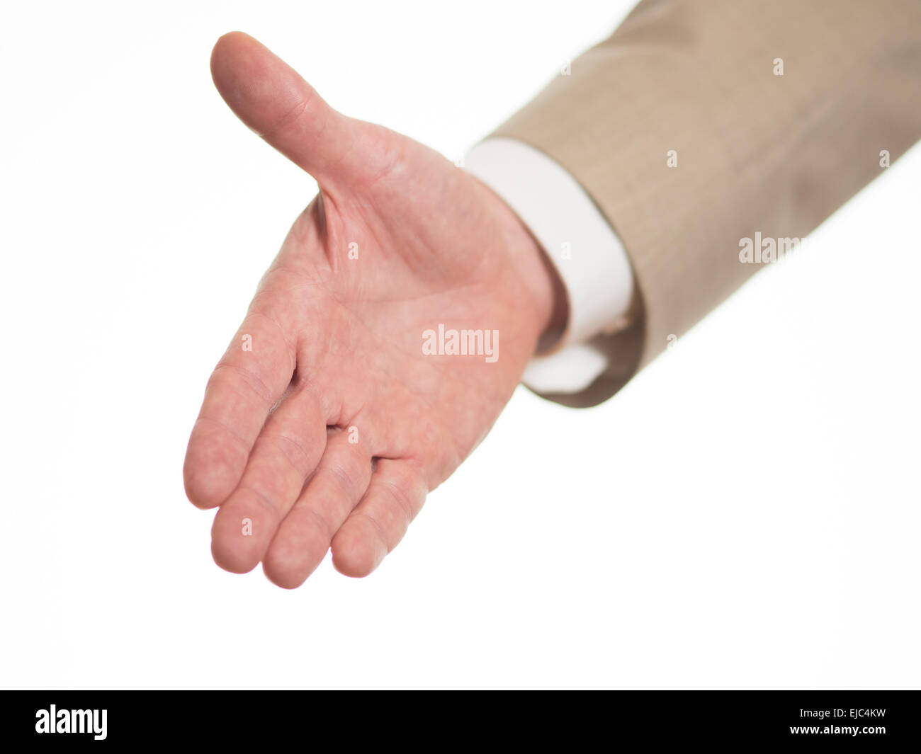 Outstretched hand to welcome Stock Photo - Alamy