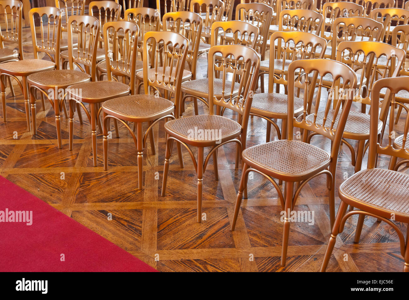 Rows of chairs Stock Photo - Alamy
