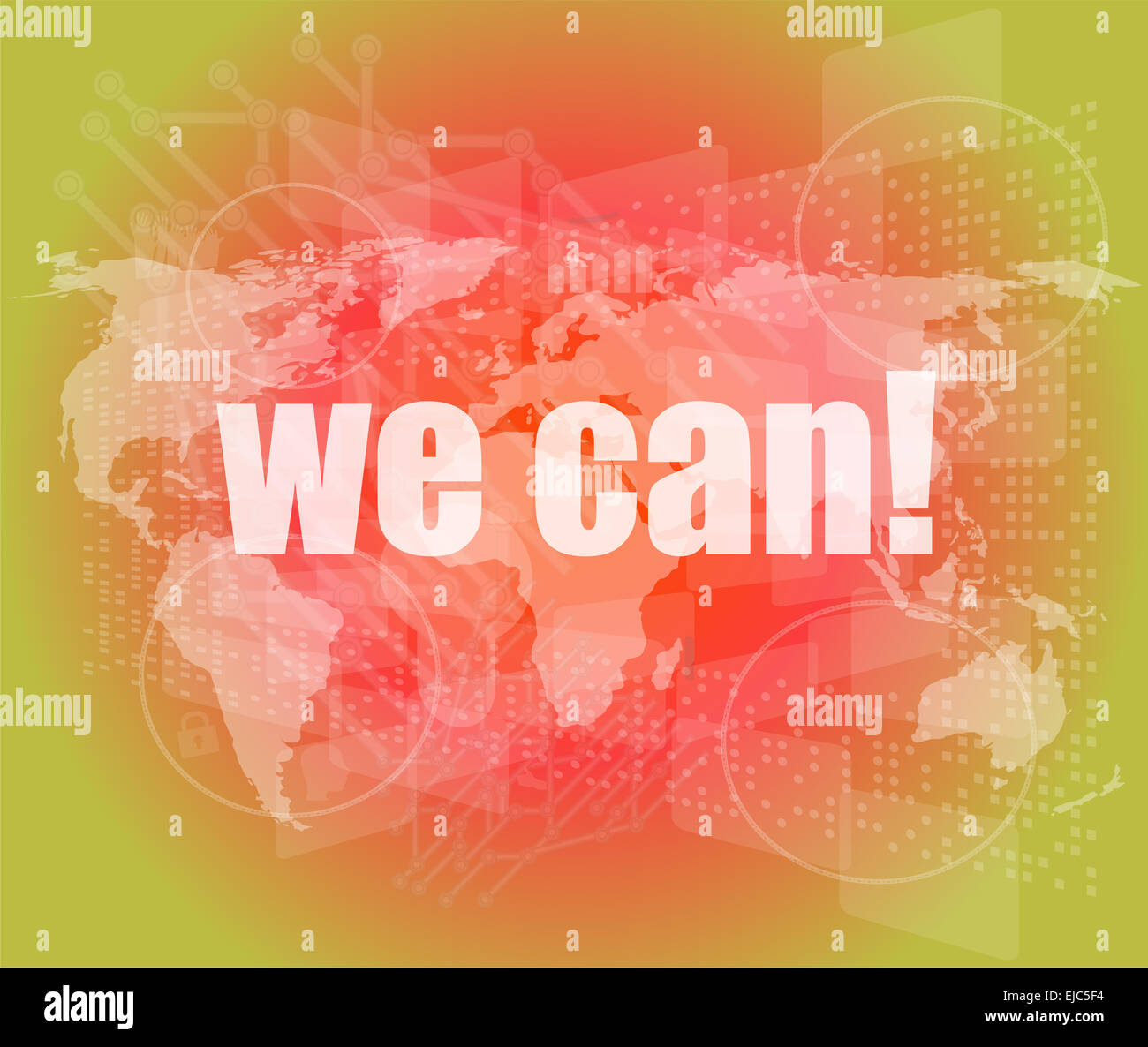 we can text on digital touch screen interface Stock Photo - Alamy