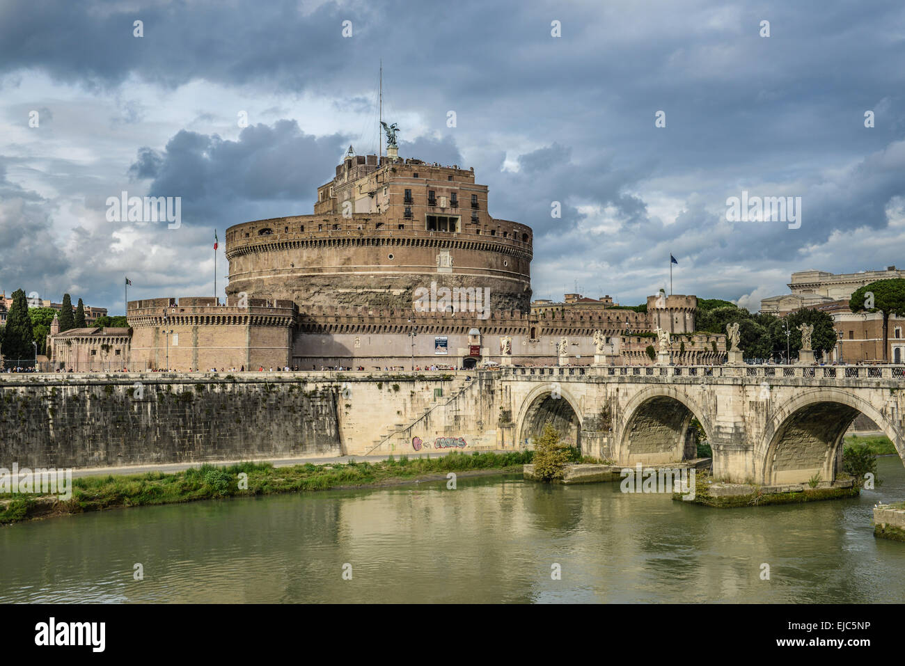 Castle St. Angelo in Rome Italy Stock Photo - Alamy