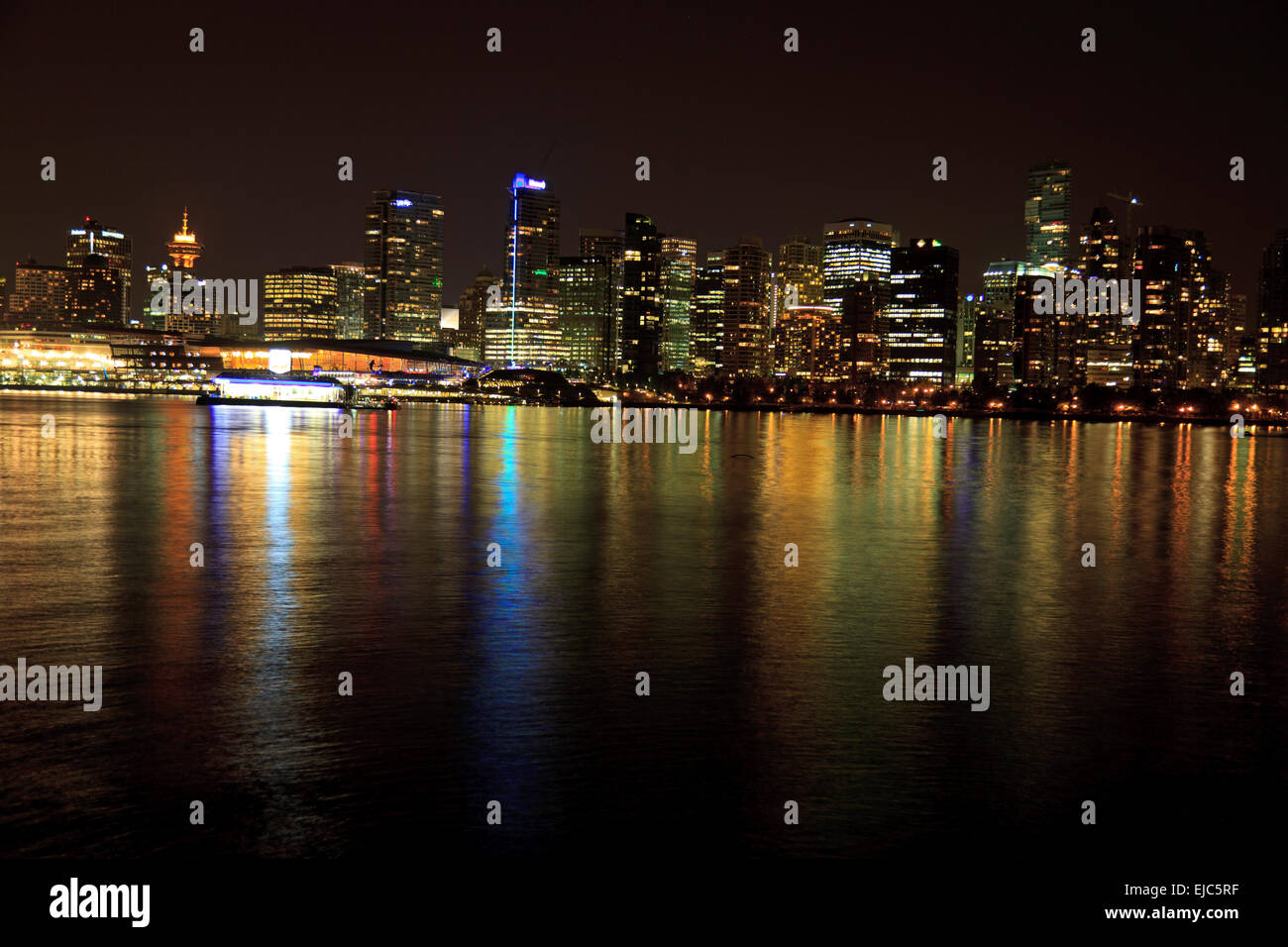 Vancouver at night Stock Photo - Alamy