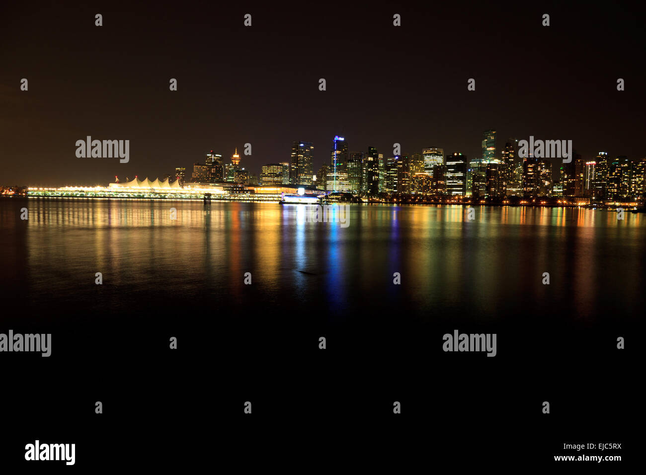 Vancouver at night Stock Photo - Alamy