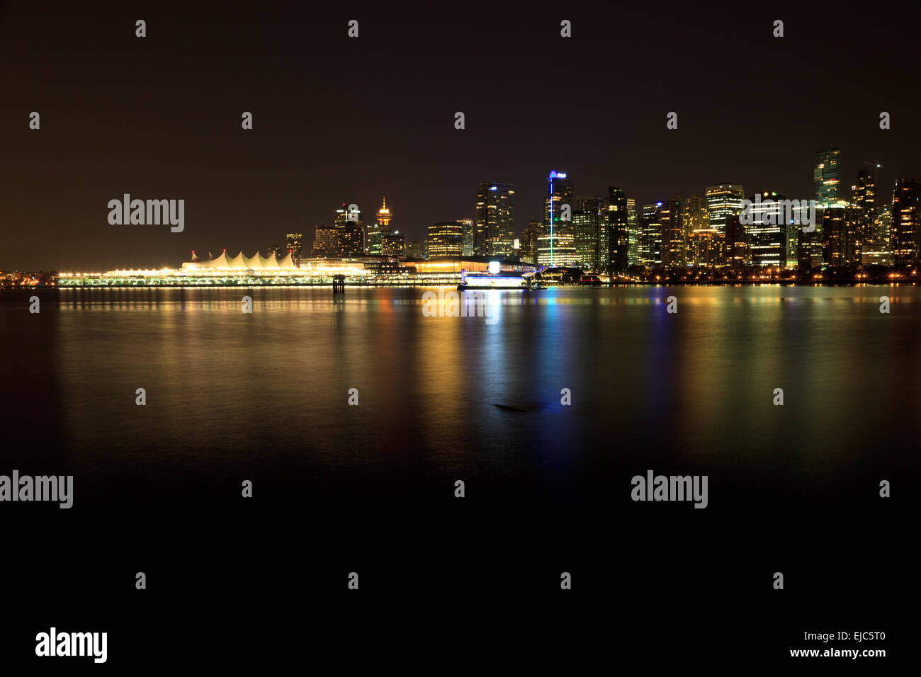 Vancouver at night Stock Photo - Alamy