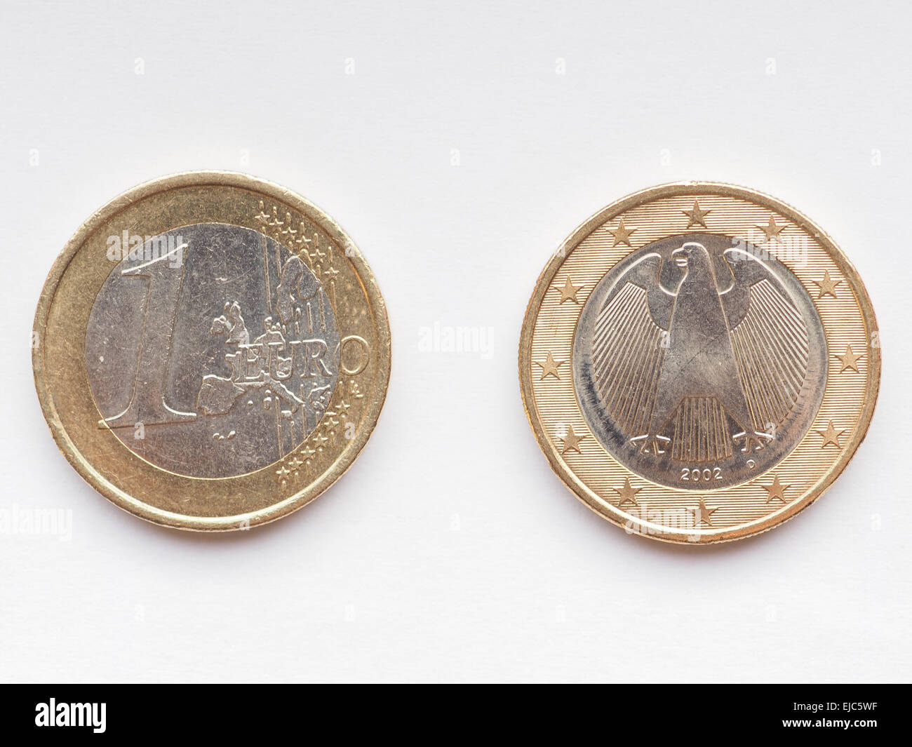 German Euro coin Stock Photo - Alamy