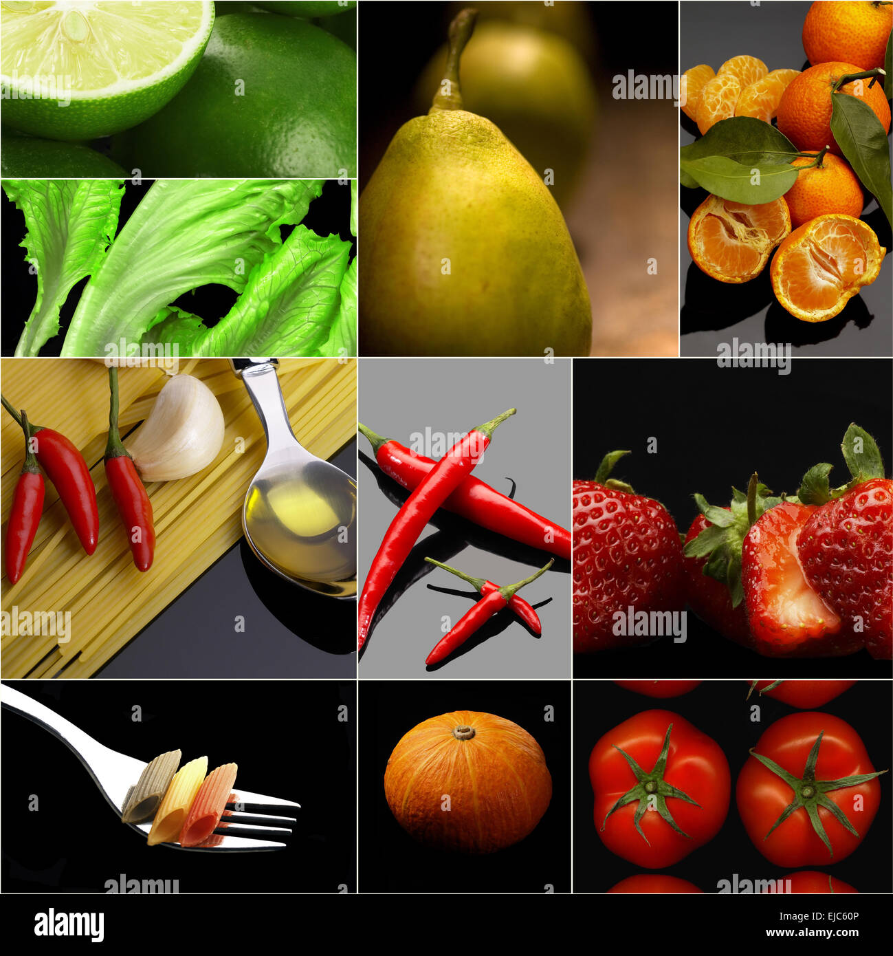 Mediterranean food collage hi-res stock photography and images - Alamy