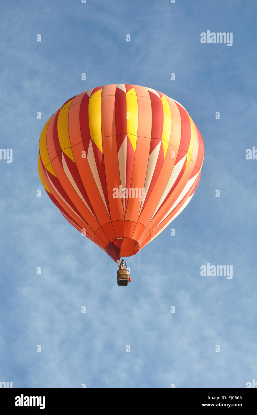 Orange Hot Air Balloon Stock Photo - Alamy