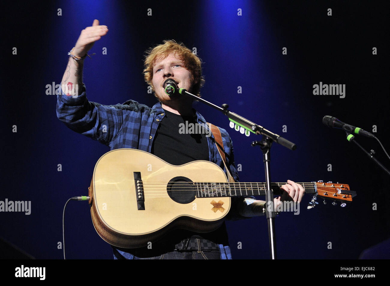 Ed Sheeran performs at the Air Canada Centre. Featuring: Ed Sheeran ...