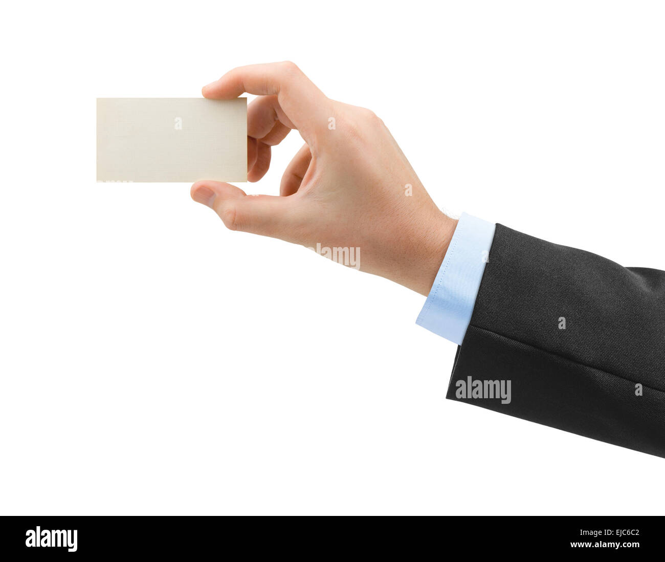 Paper card in hand Stock Photo - Alamy
