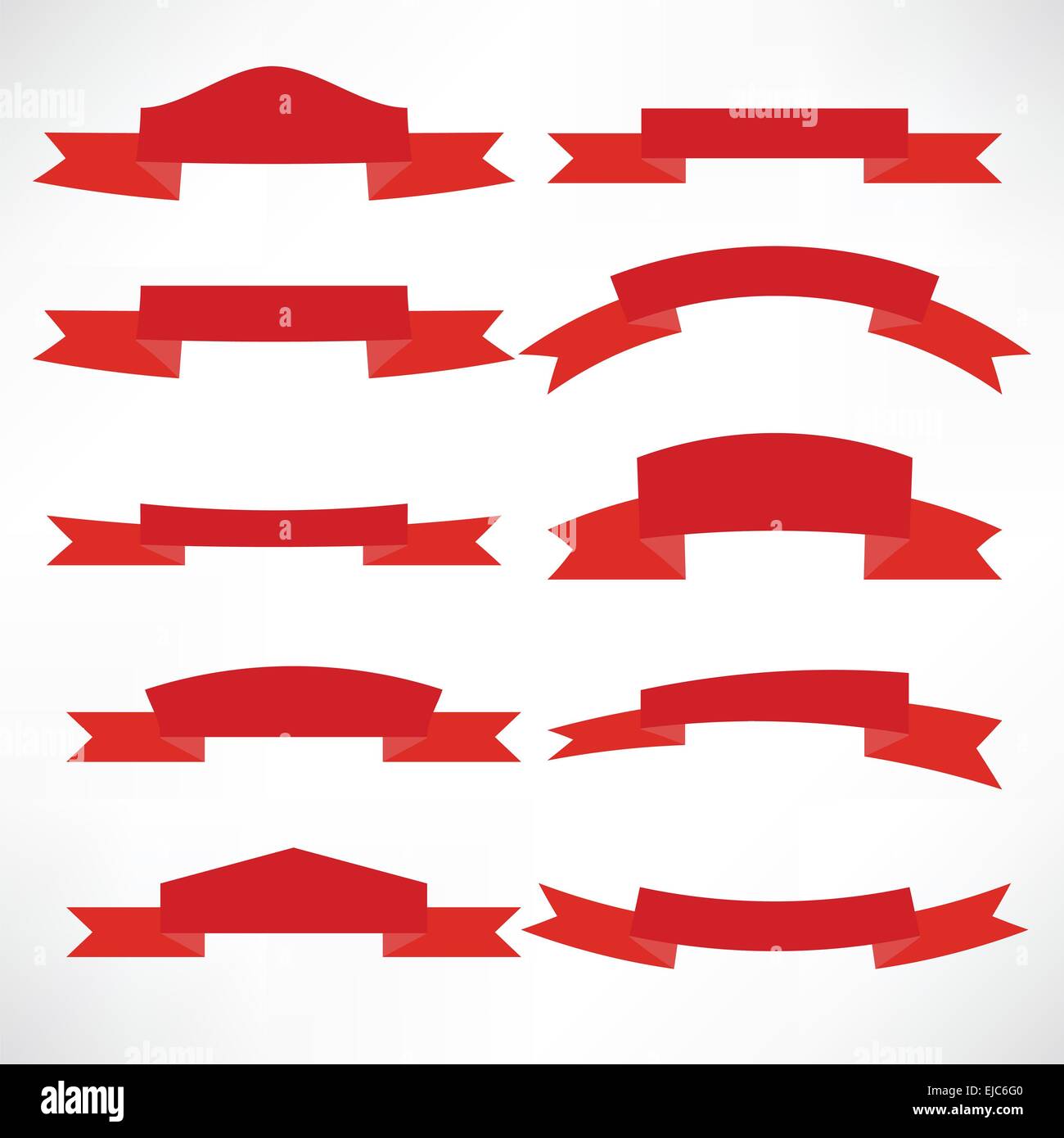 red banners set Stock Photo - Alamy