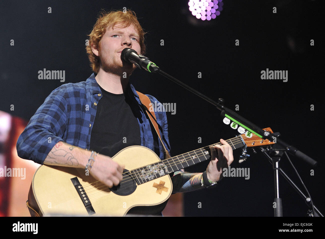 Ed Sheeran performs at the Air Canada Centre. Featuring: Ed Sheeran ...