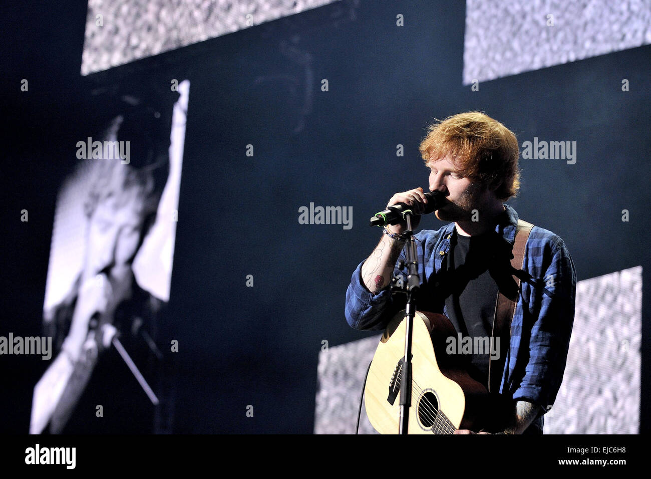 Ed Sheeran performs at the Air Canada Centre. Featuring: Ed Sheeran ...