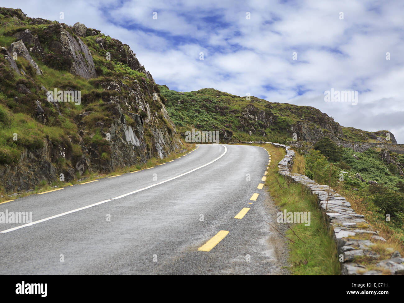 Beautiful mountain road Stock Photo - Alamy
