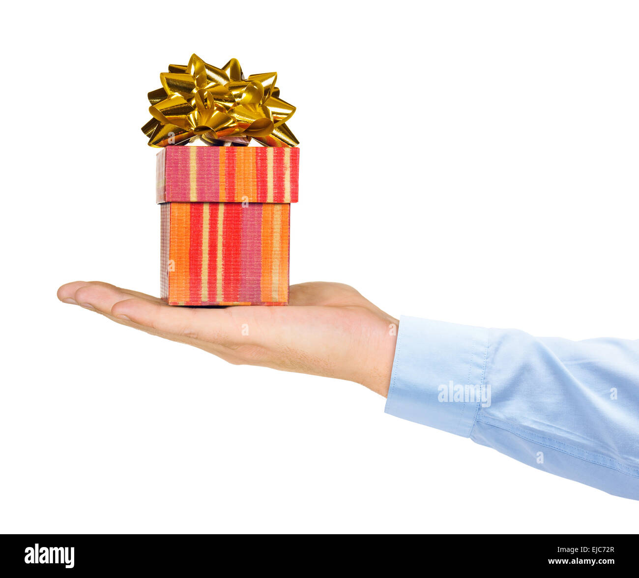 Hand and gift Stock Photo - Alamy
