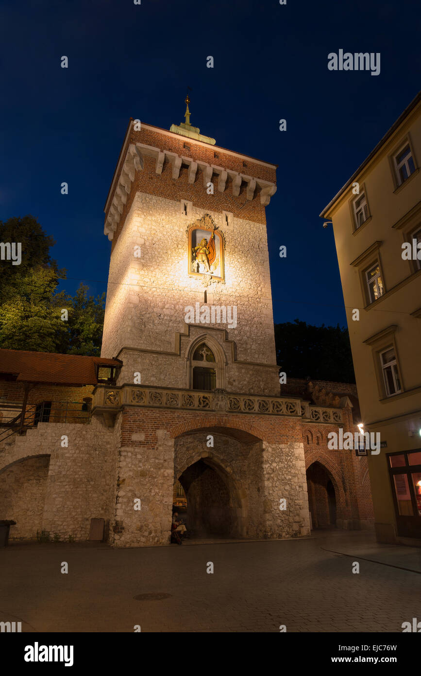 Florianska gate in Krakow Stock Photo - Alamy