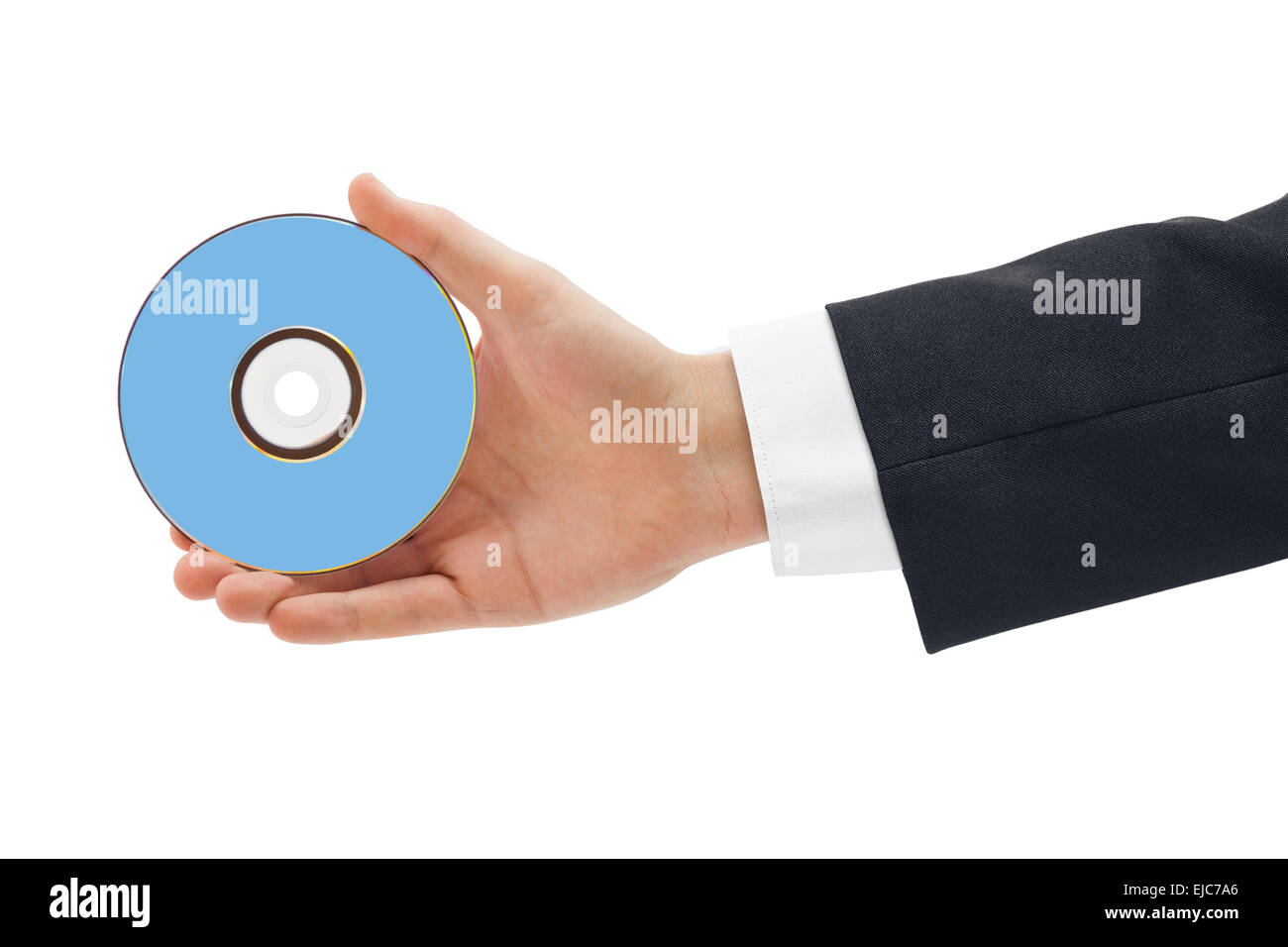Hand with disk Stock Photo - Alamy