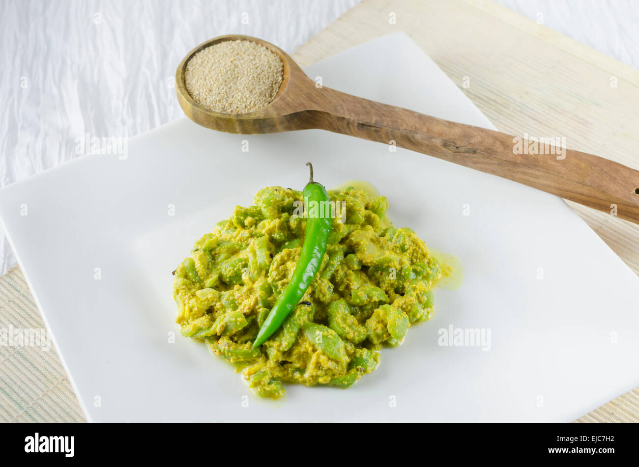 Ridge Gourd cooked with paste of poppy seed. It is a very popular ...