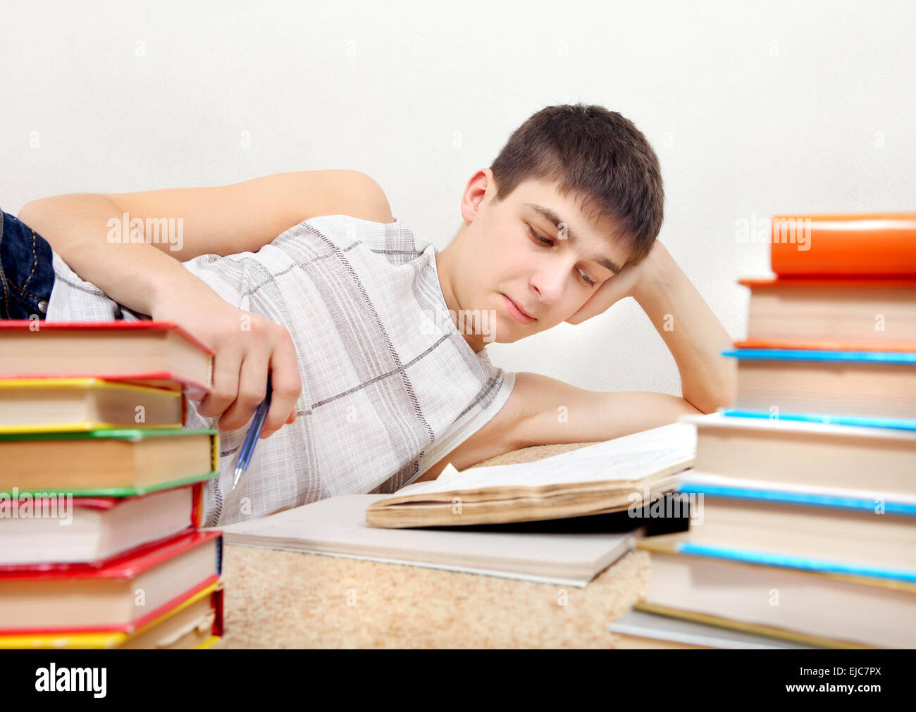 Student at Home Stock Photo - Alamy