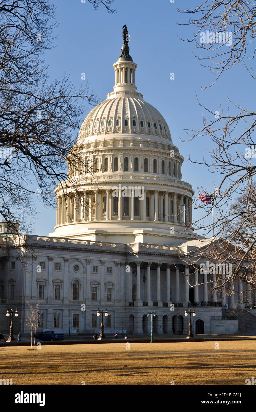 Capitol Hill Building in the Winter Stock Photo - Alamy