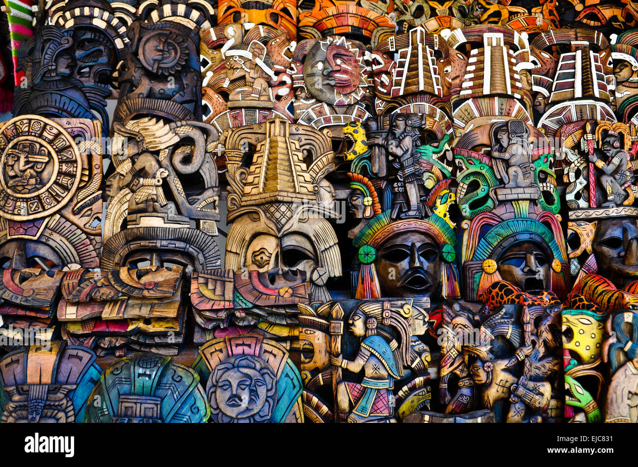 Mayan wood craft hi-res stock photography and images - Alamy