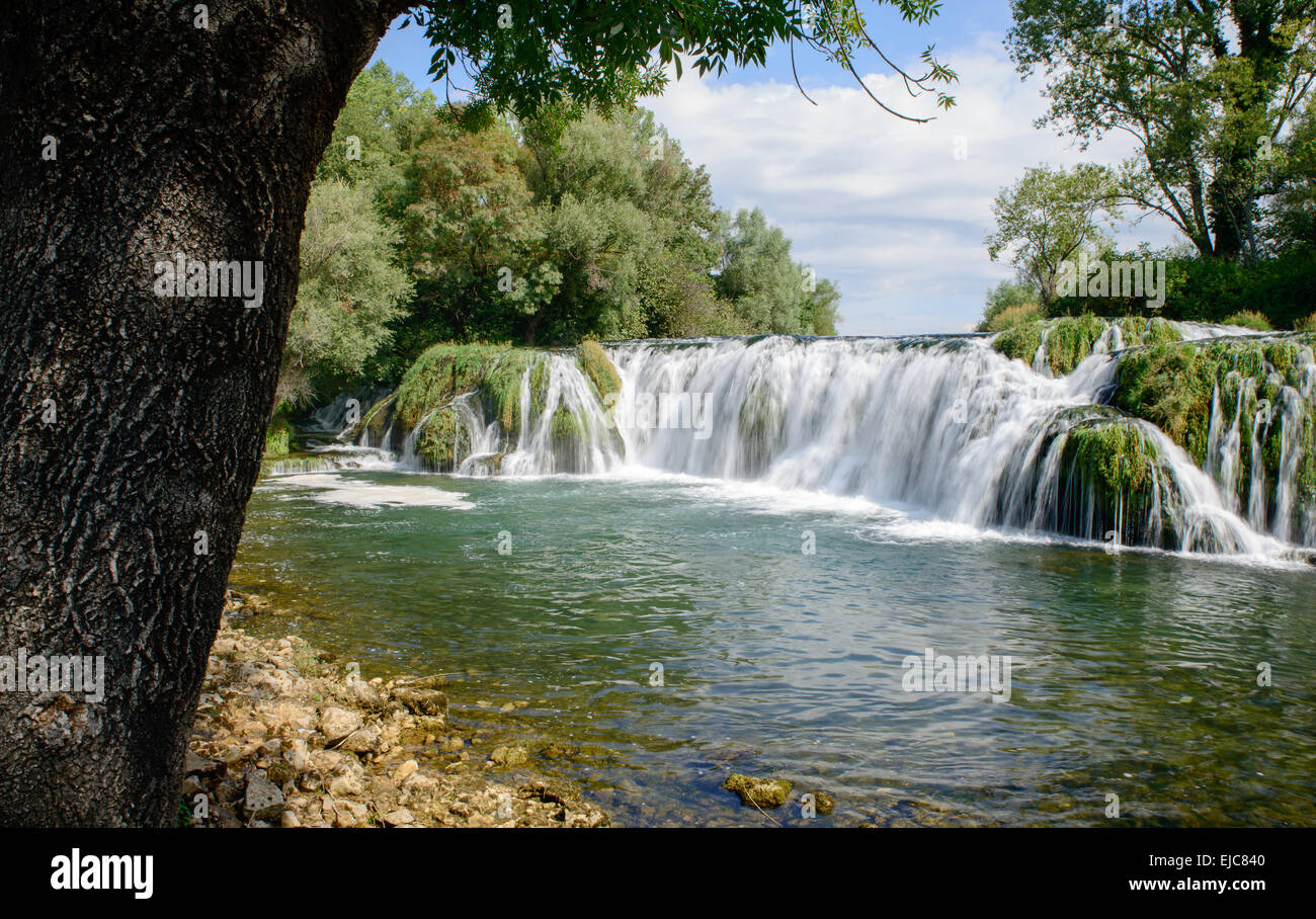 beautiful cascade water fall in the mountain Stock Photo - Alamy
