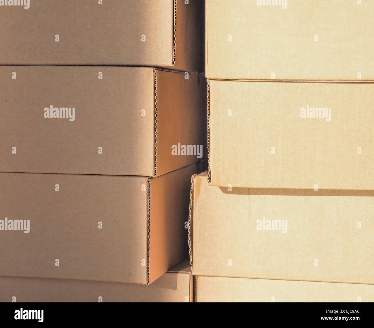 Produce boxes cardboard hi-res stock photography and images - Alamy