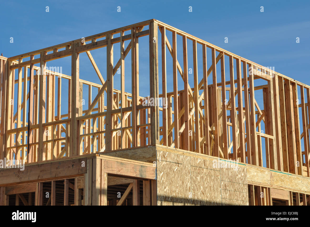 New Home Under Construction Stock Photo - Alamy