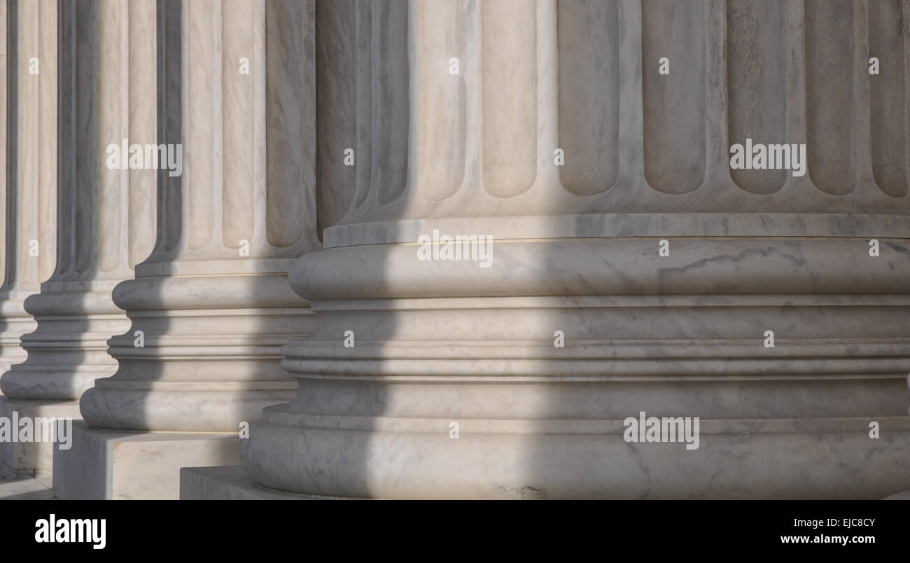 Pillars of the Supreme Court Stock Photo - Alamy