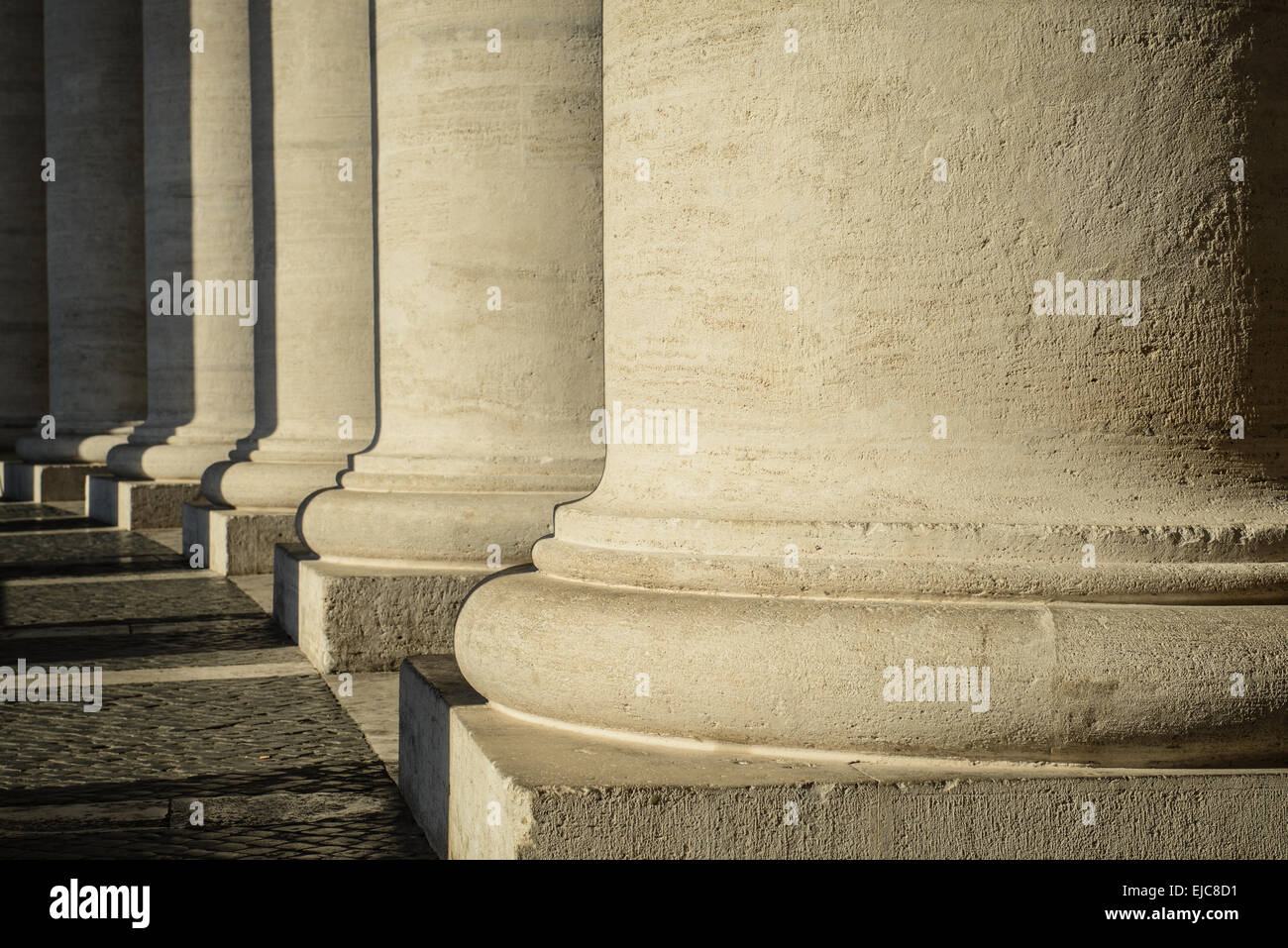 Pillars at the Vatican Stock Photo - Alamy