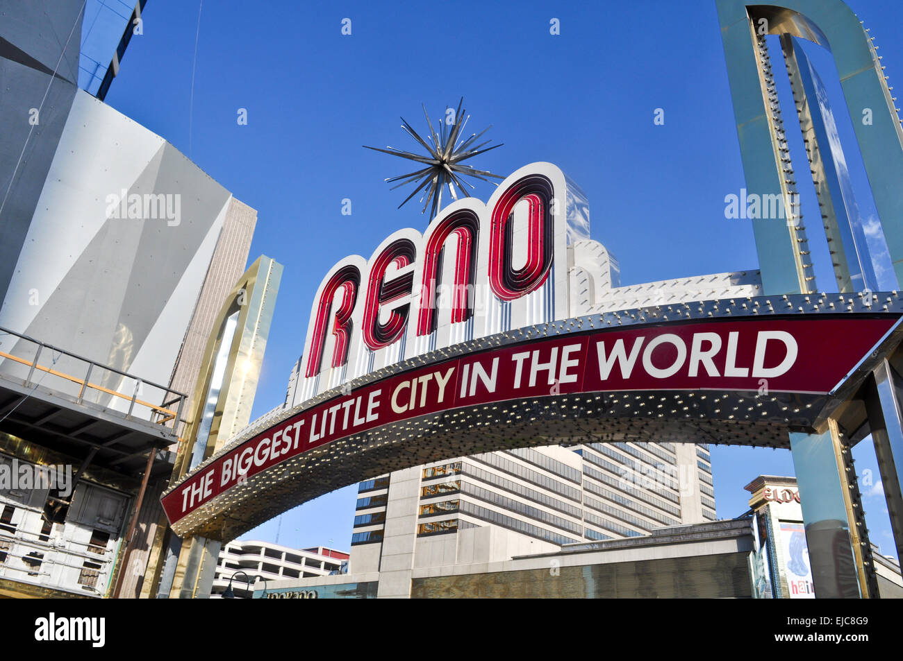 Reno Nevada Entrance Sign Stock Photo - Alamy