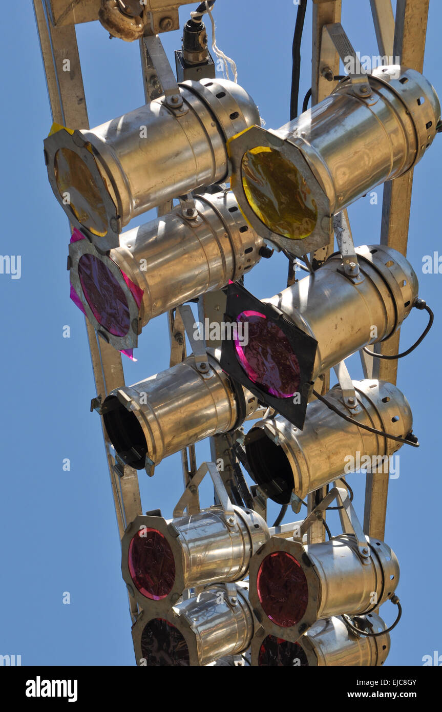 Outdoor Concert Lights Stock Photo - Alamy