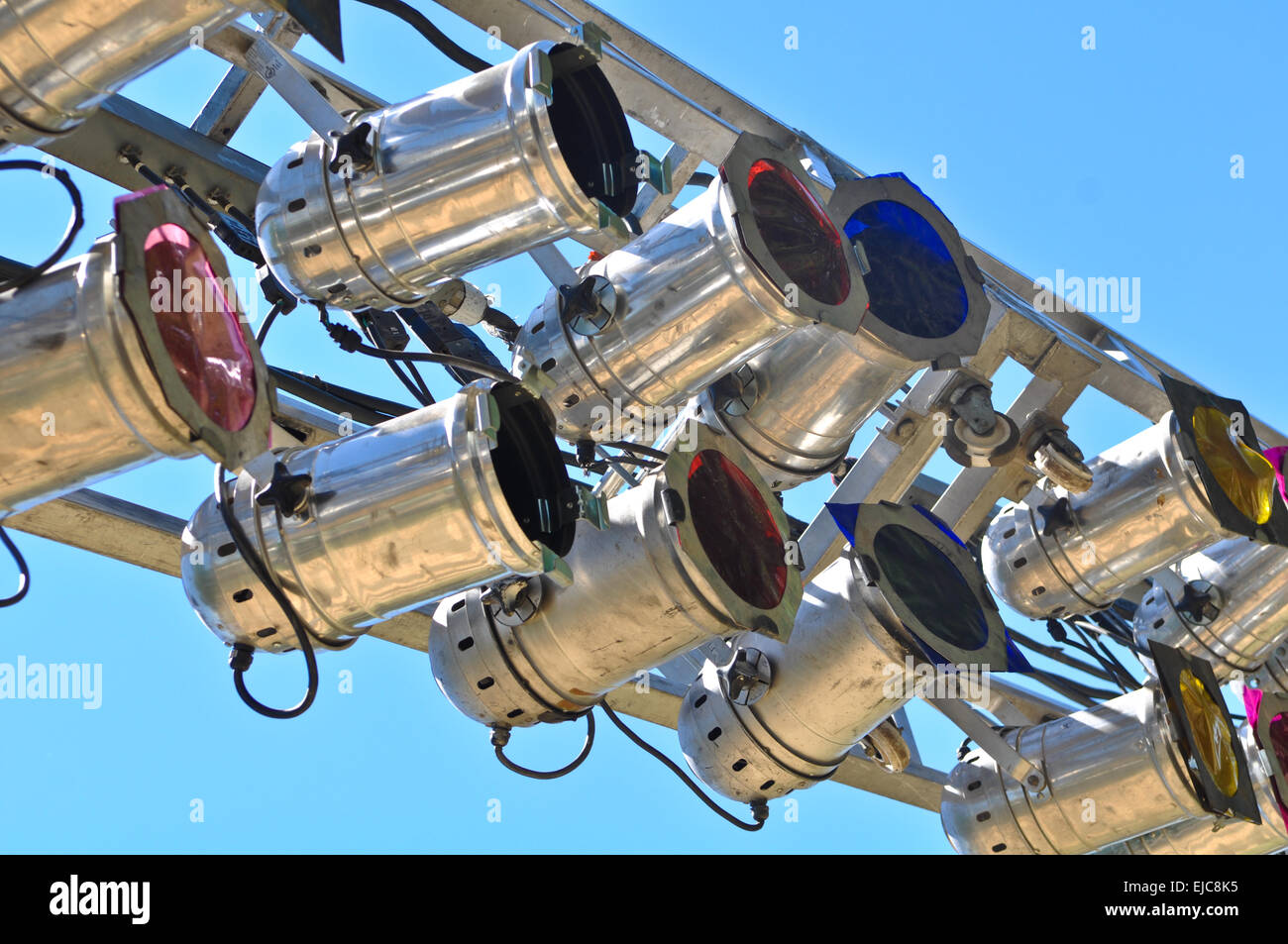 Outdoor Concert Lights Stock Photo - Alamy