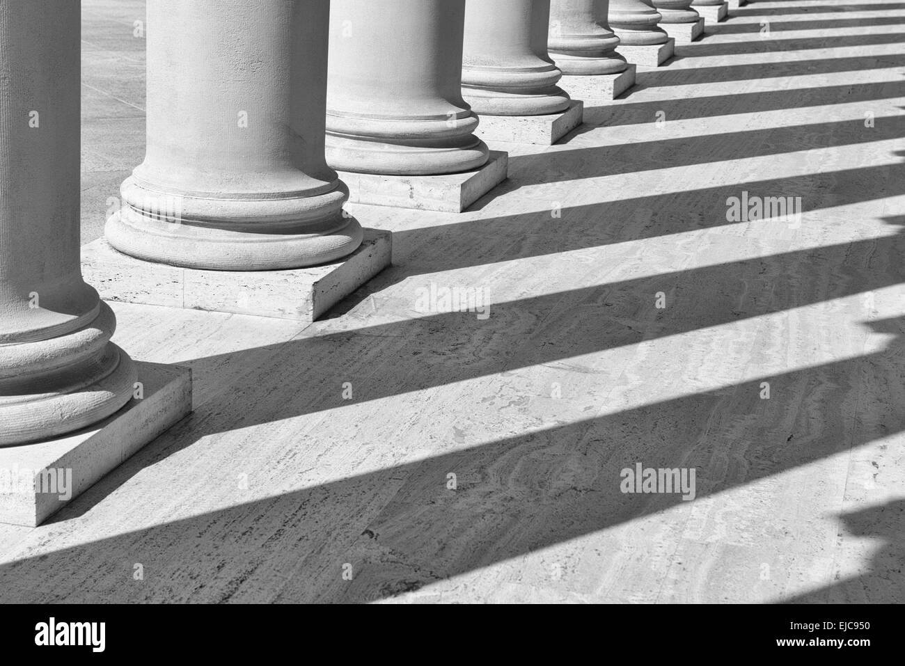 Pillars in a Row Stock Photo - Alamy